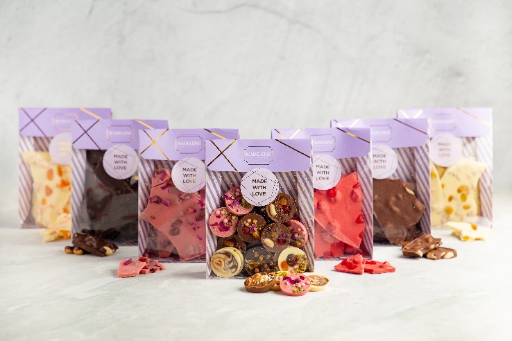 Ruby chocolate with dry fruits and nuts – Madeleine Patisserie